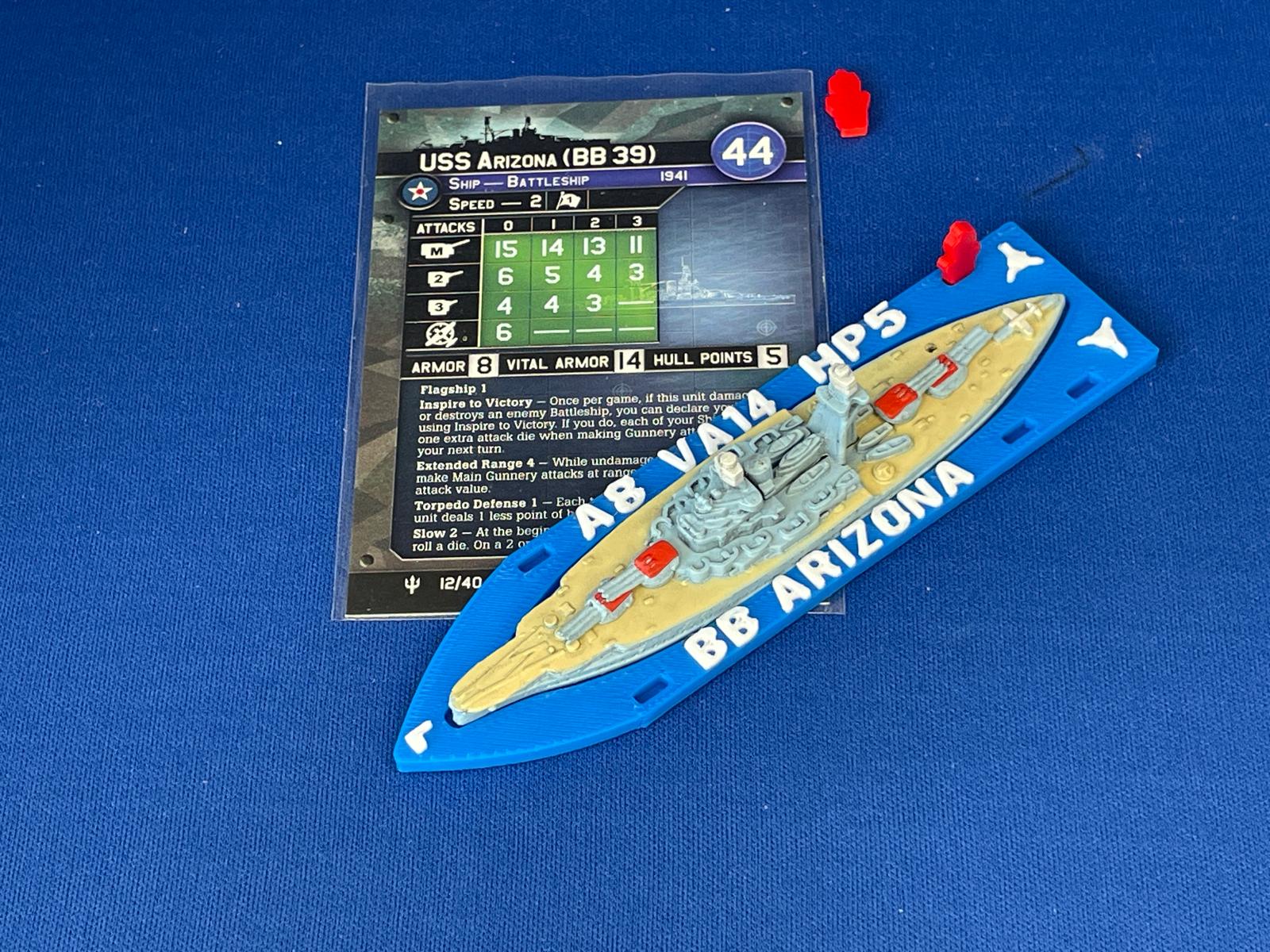 War at Sea USS Arizona Ship Base - Game Aid by The Fun Kingdom ...